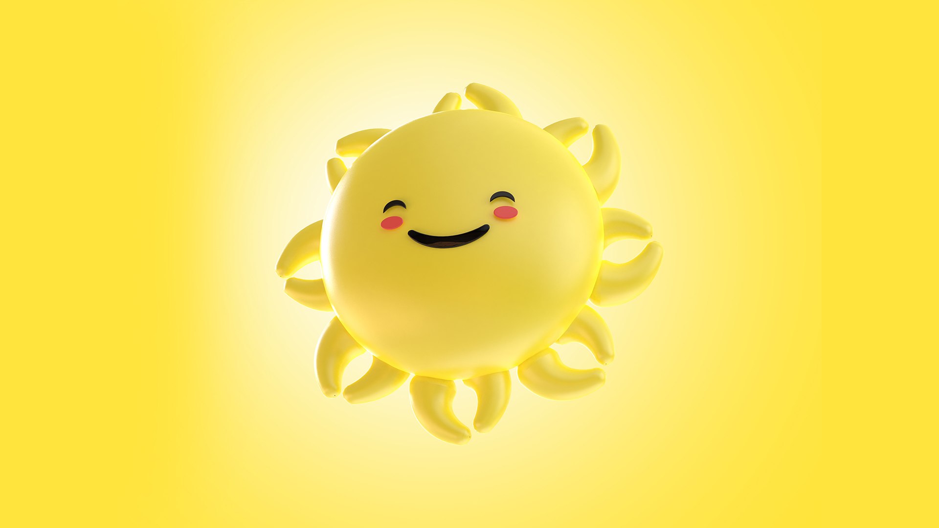 Free 3D 3d Smiley And Happy Sun - TurboSquid 2236283