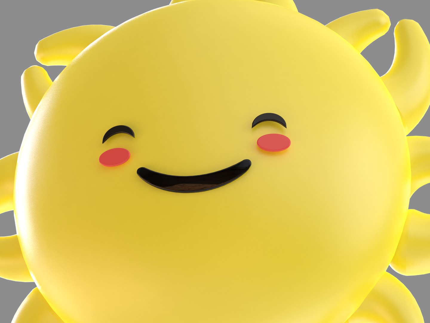 Free 3D 3d Smiley And Happy Sun - TurboSquid 2236283
