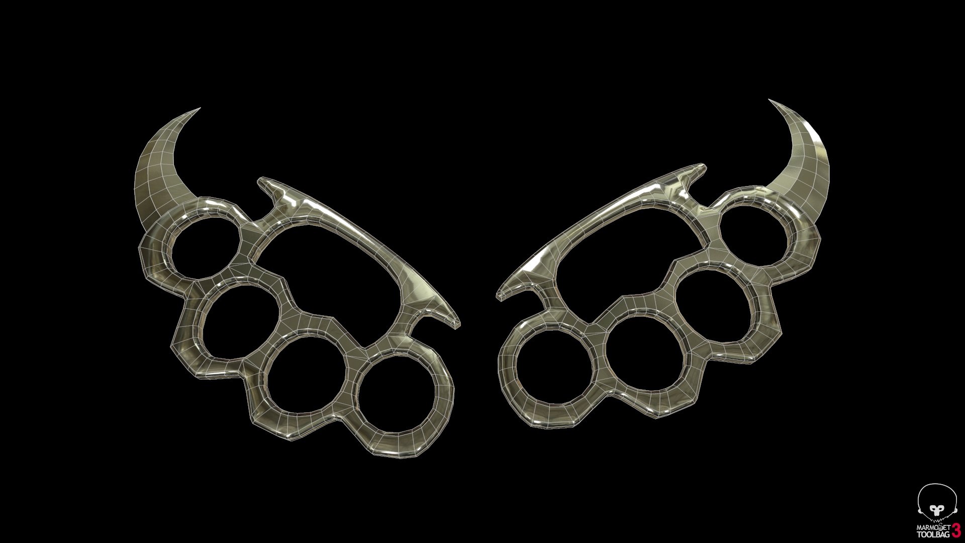 Brass Knuckle with Karambit 3D model - TurboSquid 2109446