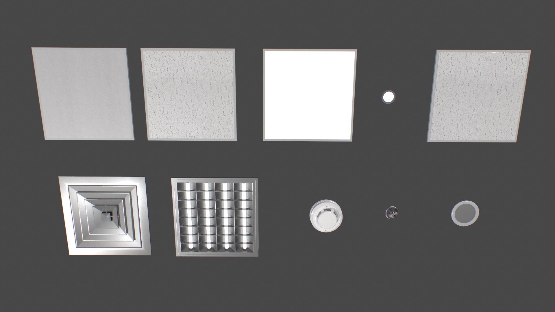 3D Modular Ceiling Model - TurboSquid 1757027