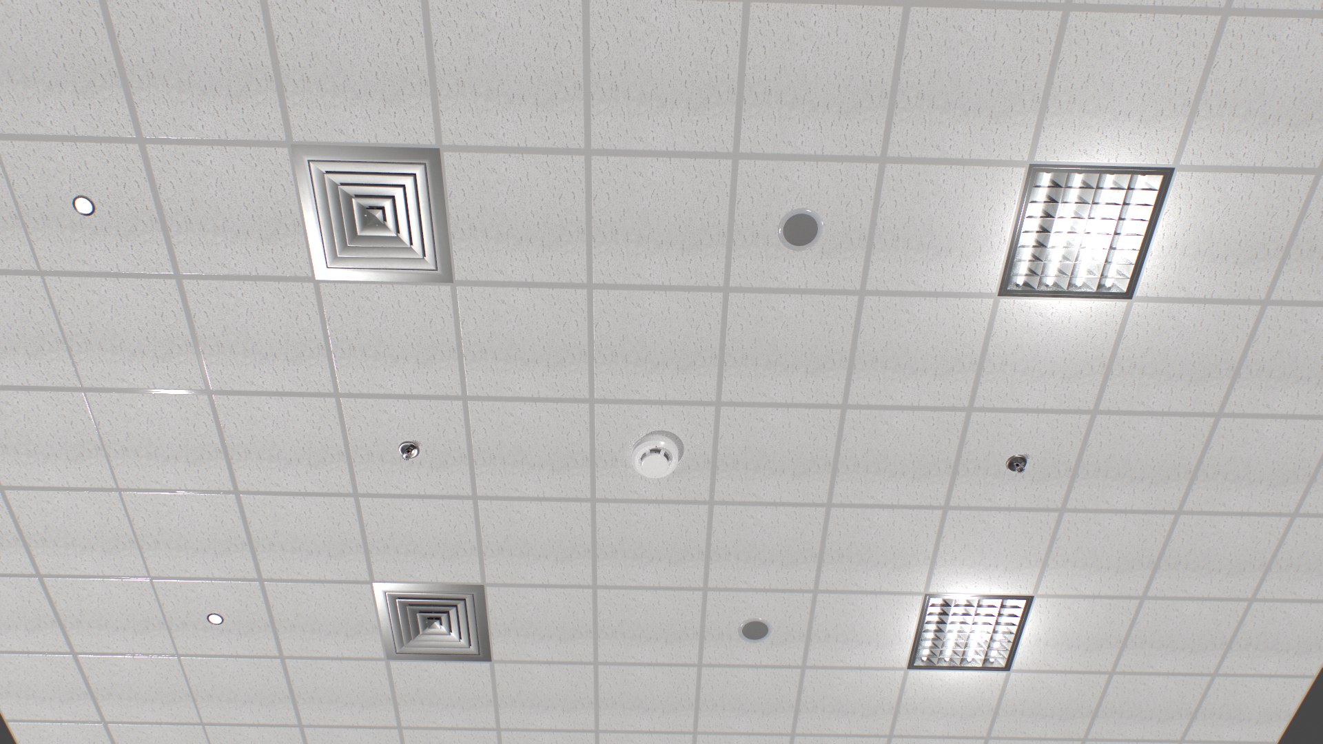 3D Modular Ceiling Model - TurboSquid 1757027