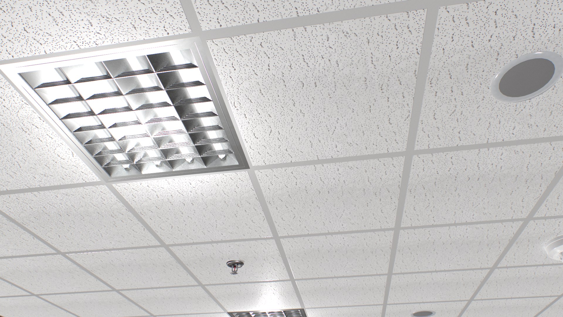 3D Modular Ceiling Model - TurboSquid 1757027