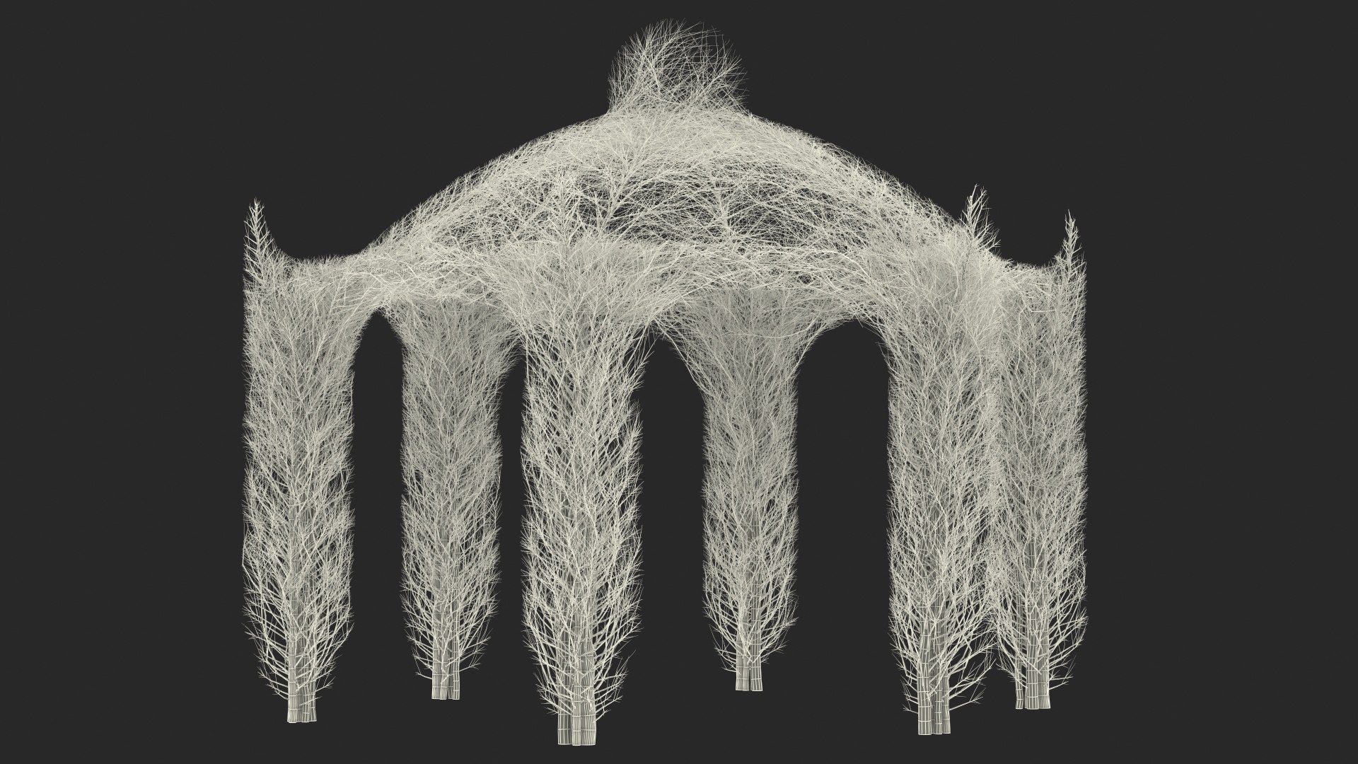 Branch gazebo 3D model - TurboSquid 1618827