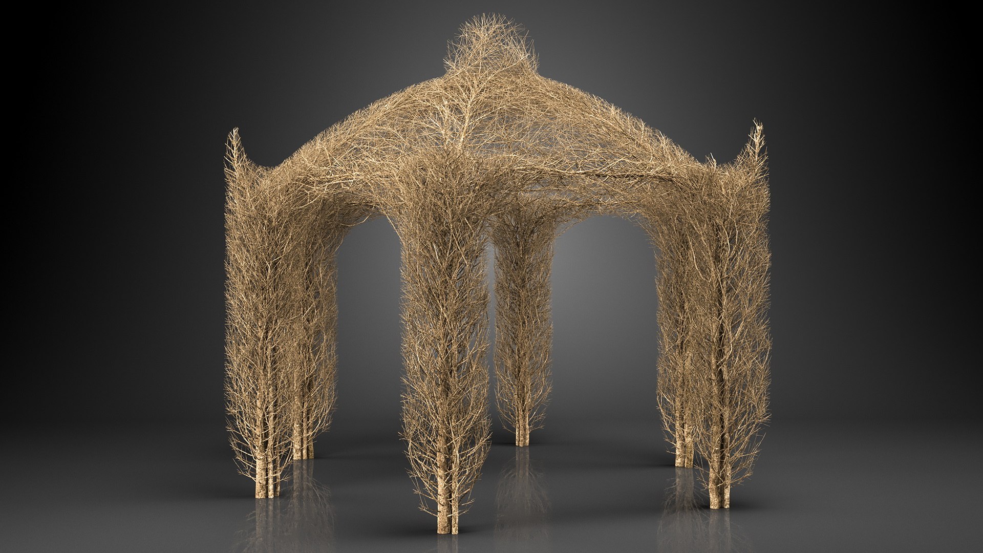 Branch gazebo 3D model - TurboSquid 1618827