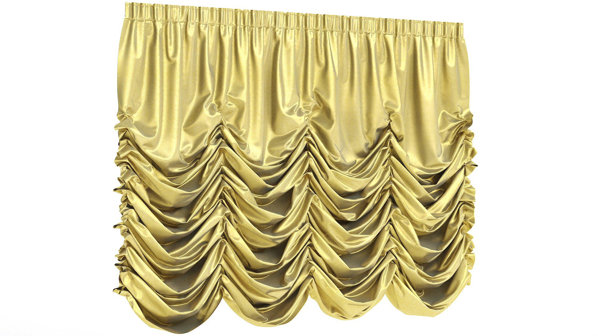 3D Austrian Curtain 16 Model - TurboSquid 2014758