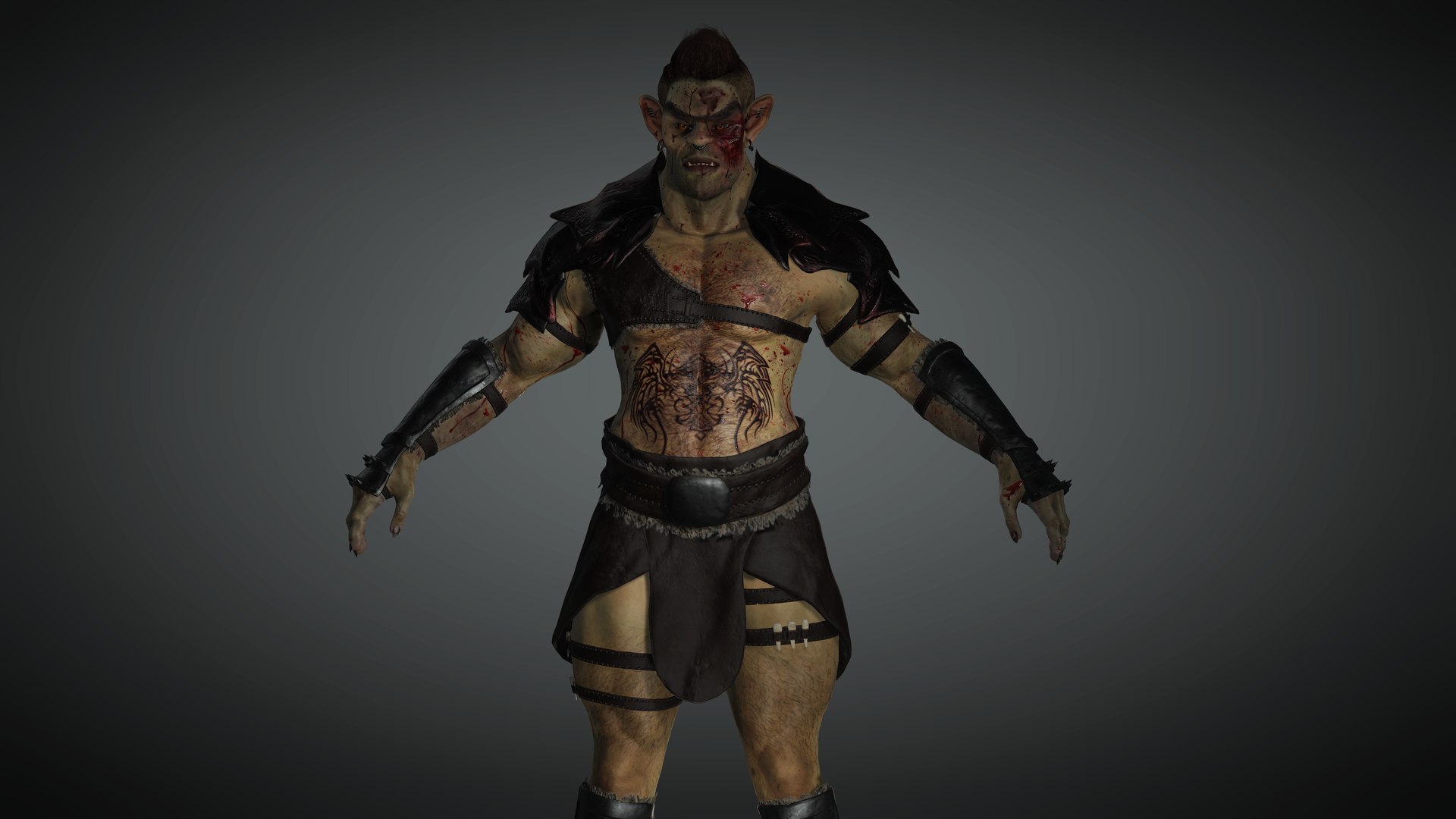 3D Realistic Orc Male Character 01 - TurboSquid 1963818