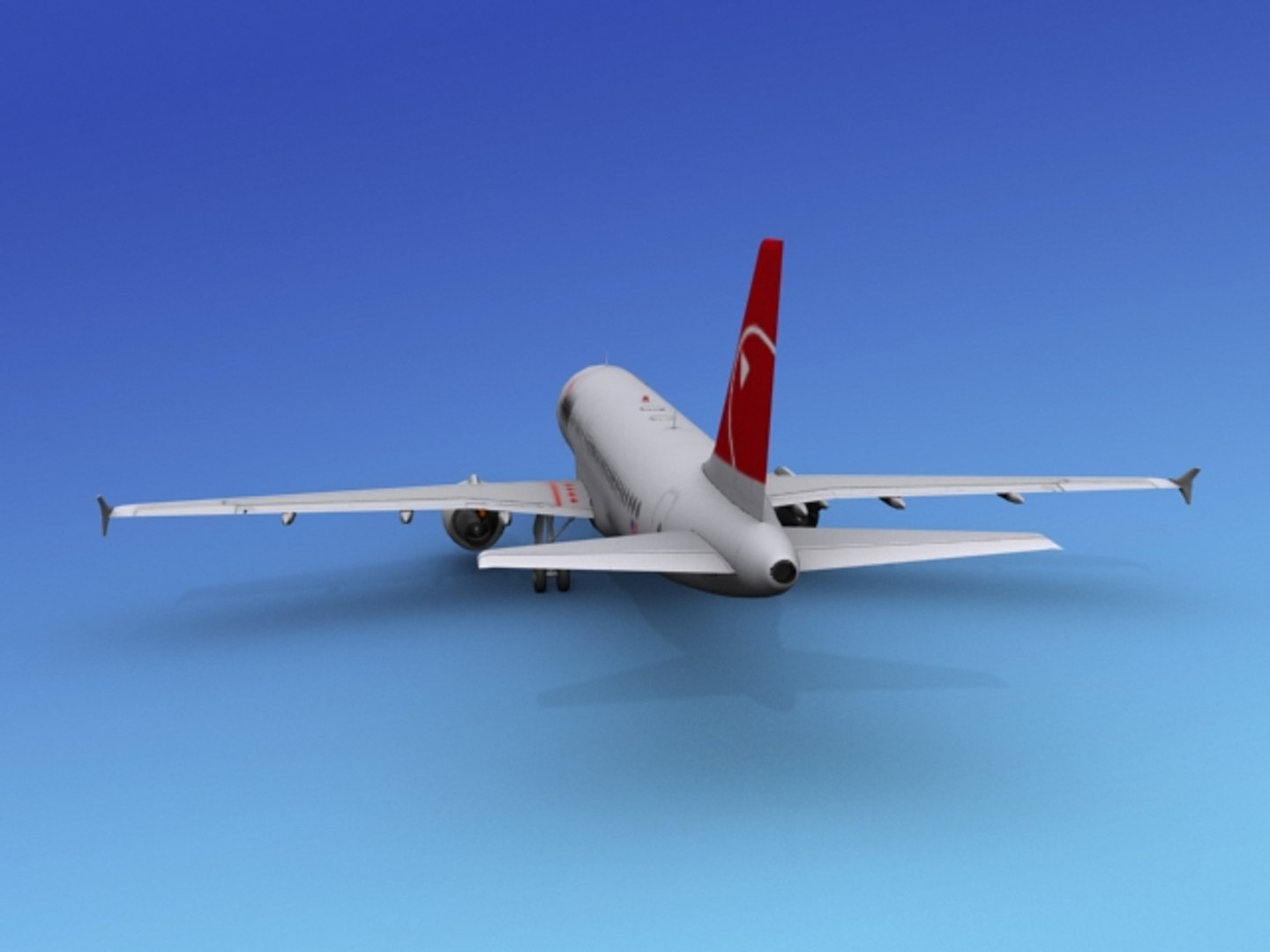 3d Airline Airbus Model