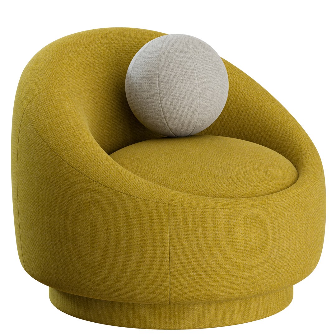 Berlin Armchair Ottoman By Pierre Frey 3D Model - TurboSquid 2222864