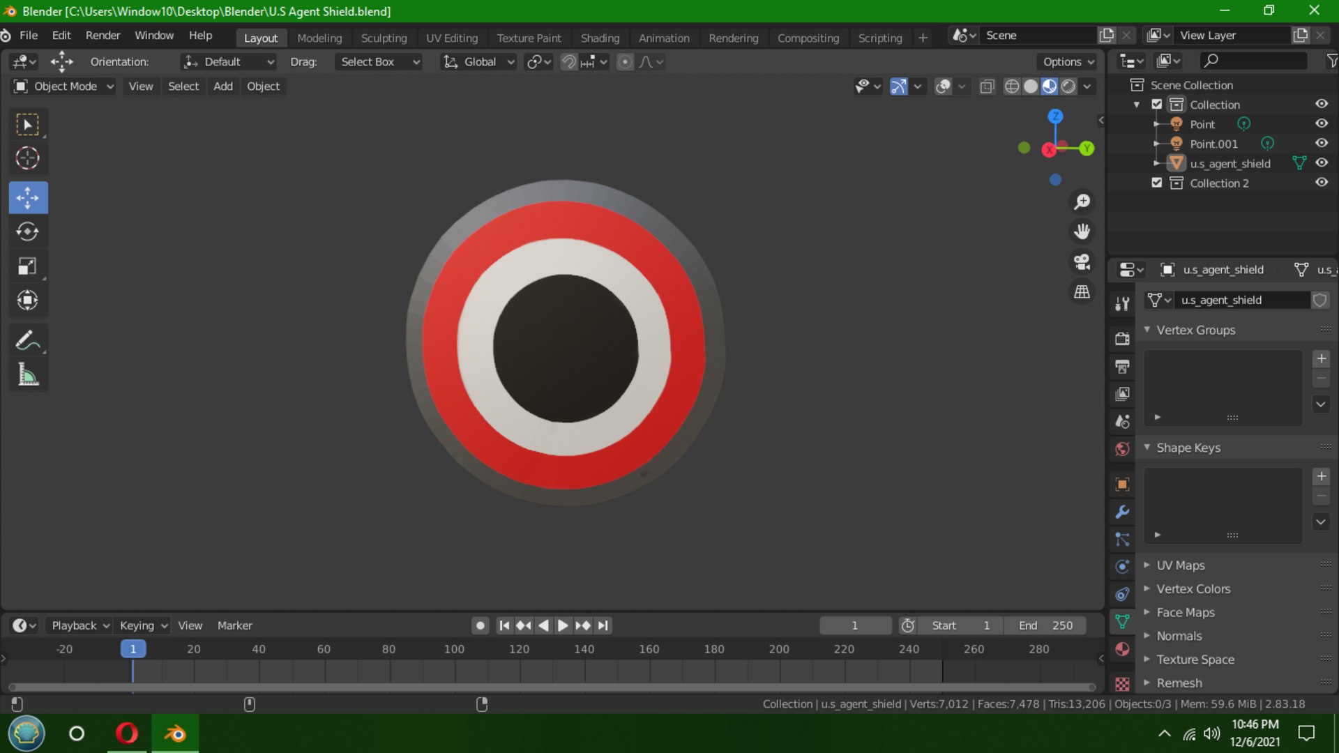 3D US Agent Shield - TurboSquid 1826170