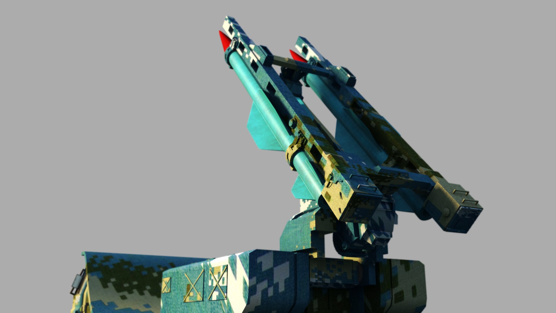 Red Flag 12 Anti-aircraft Missile Red Flag Missiles 3D Model ...