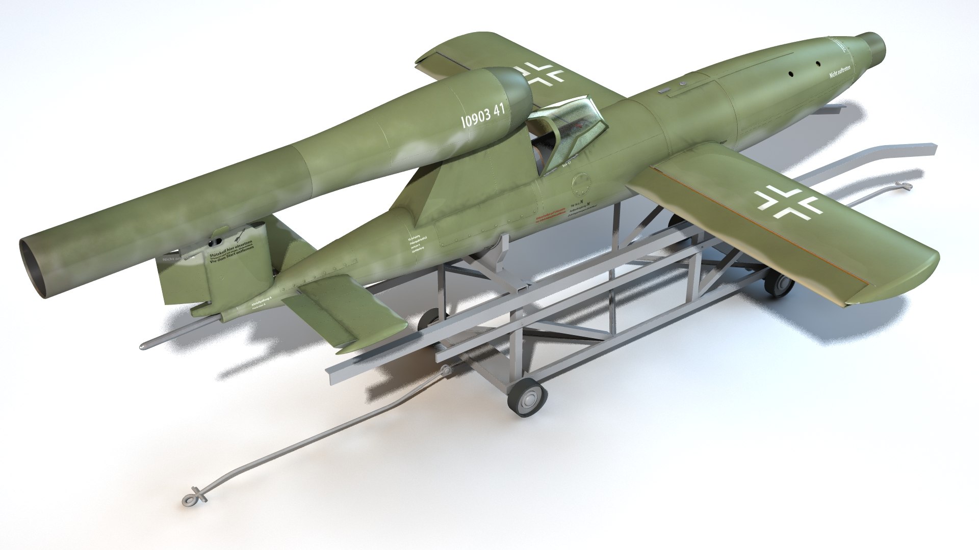 Fieseler Fi 103R Reichenberg 3D - TurboSquid 2173553