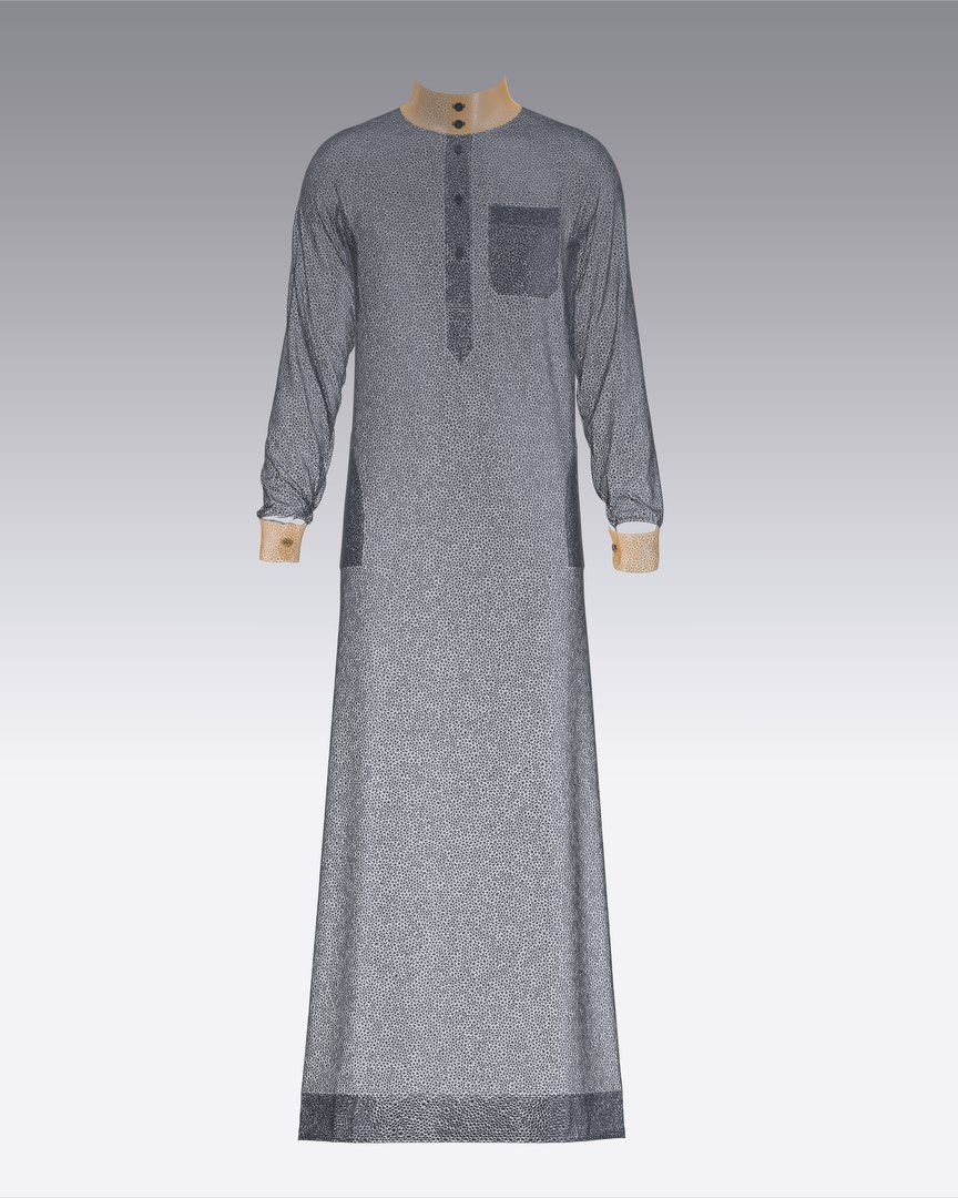 Mens Qamis 3D Model - TurboSquid 2047055