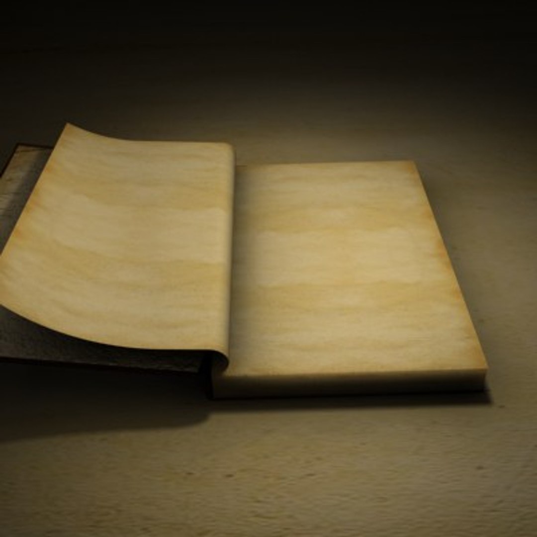 3d Model Book Animation Open