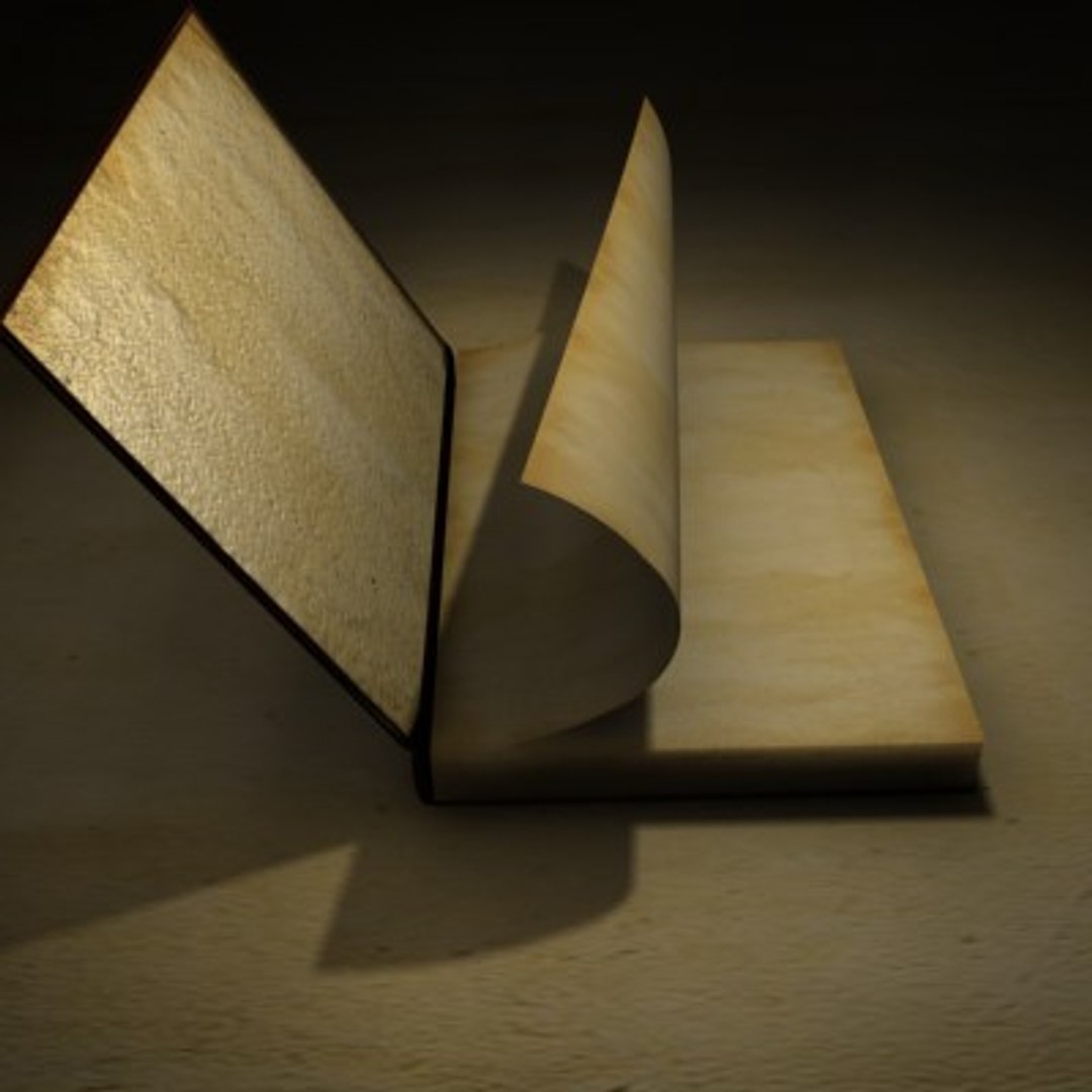 3d Model Book Animation Open