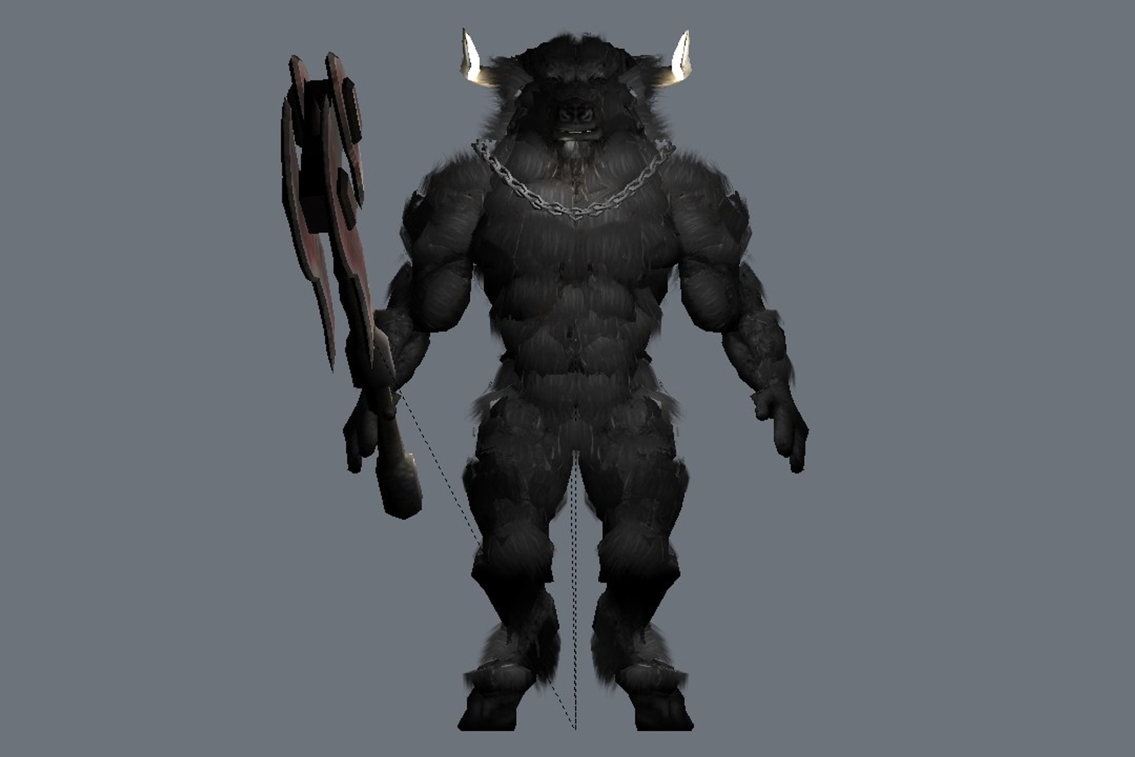3d Minotaur Clean Image