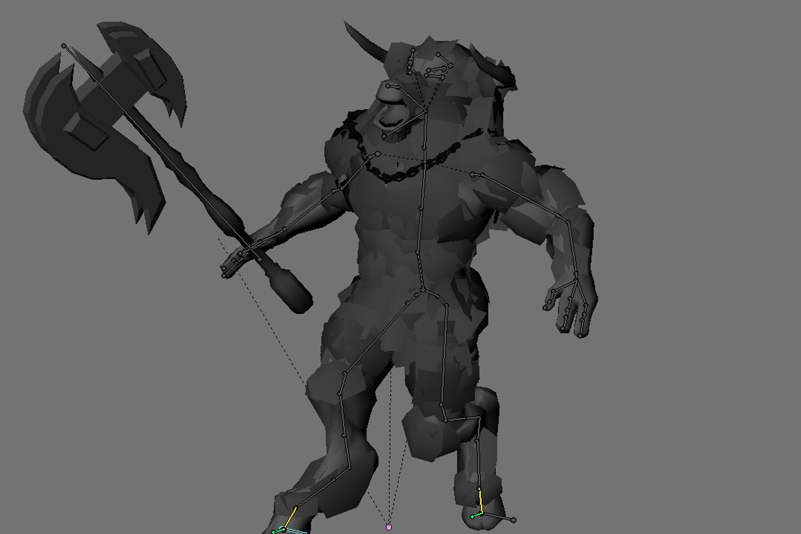 3d Minotaur Clean Image