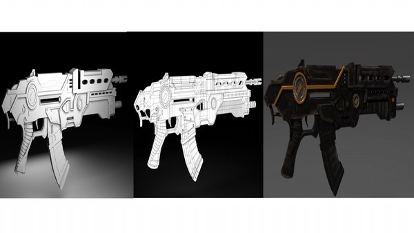 Gun 3D model - TurboSquid 1733110