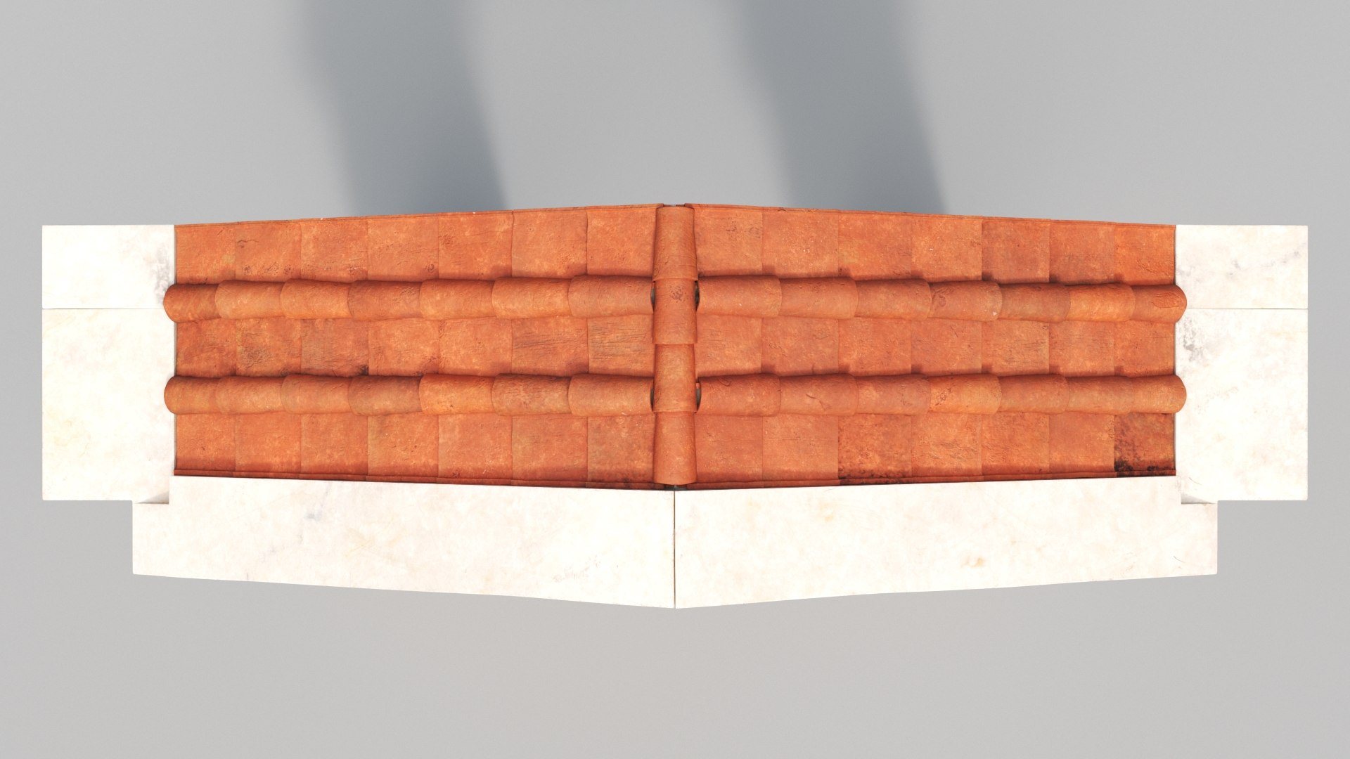 3D Classic Tuscan Entrance With Pediment Model - TurboSquid 1876819