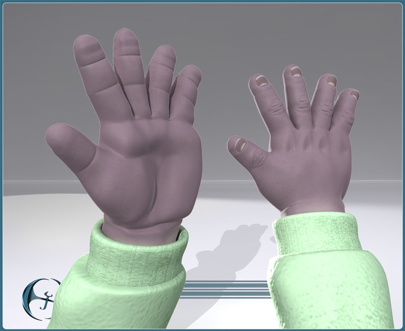 3ds Baby Hand