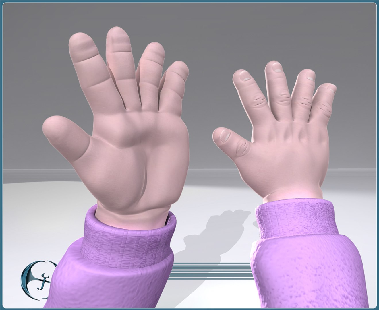 3ds Baby Hand