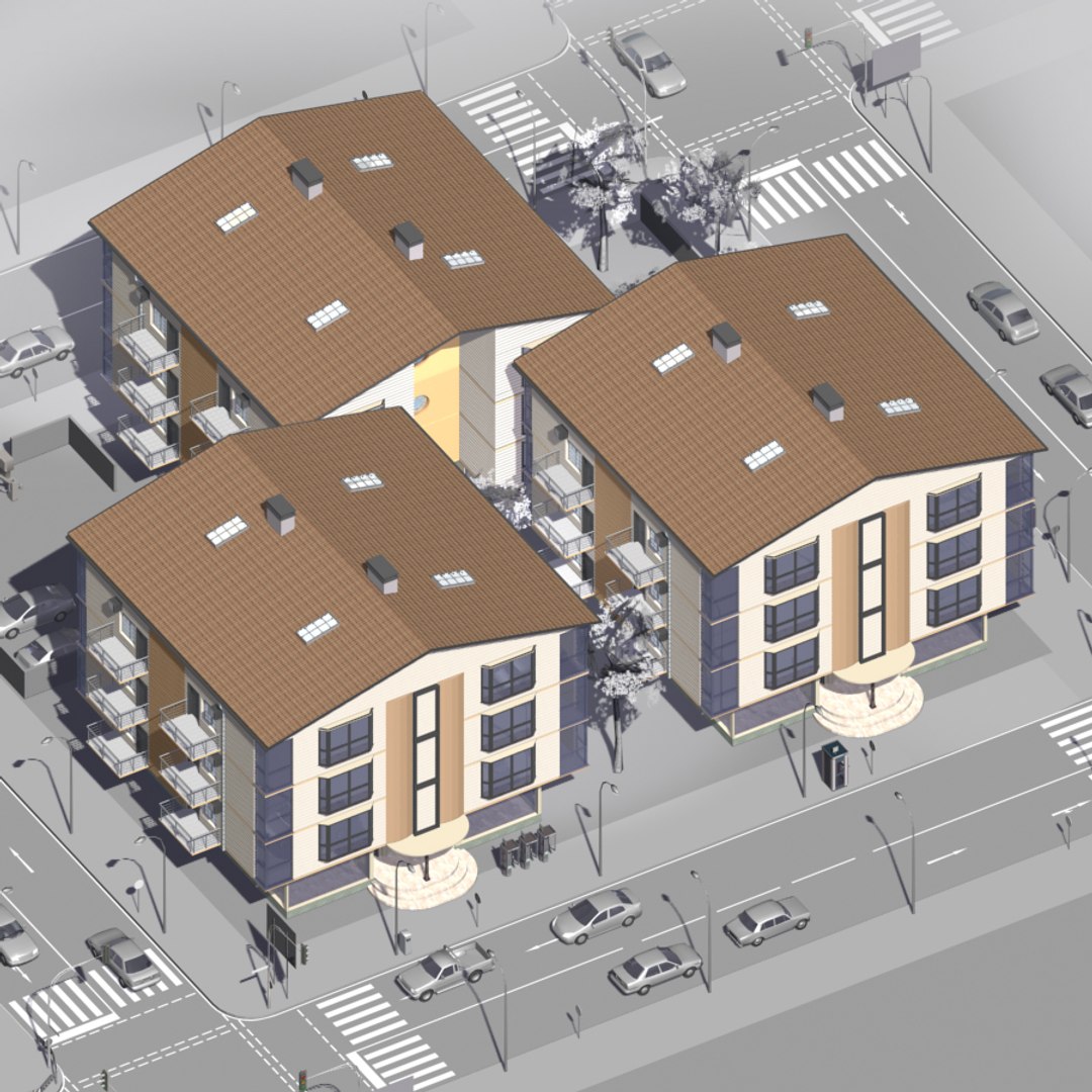 Urban Block Buildings Max