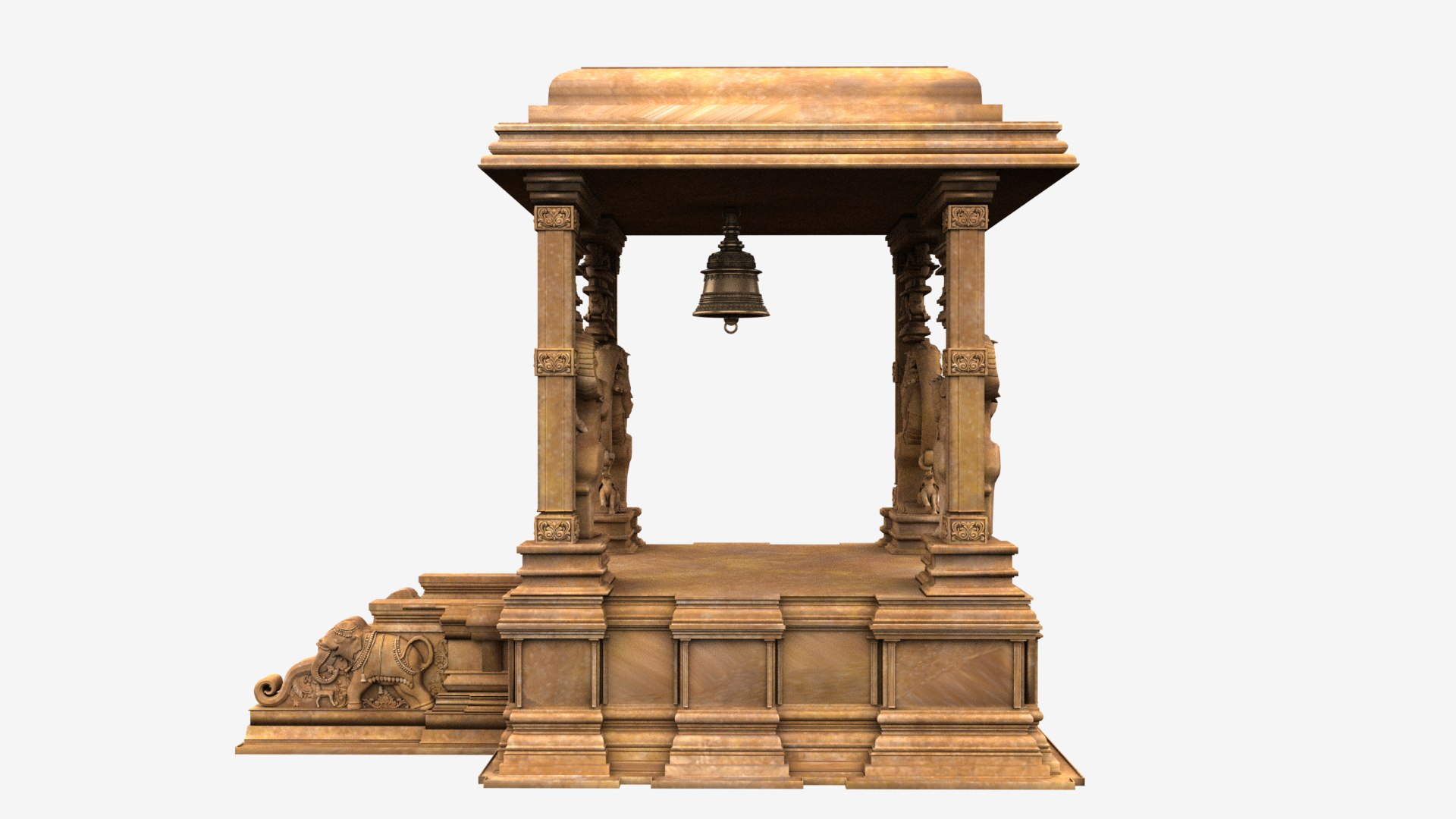 3D Hindu Temple Bell Model - TurboSquid 2178872