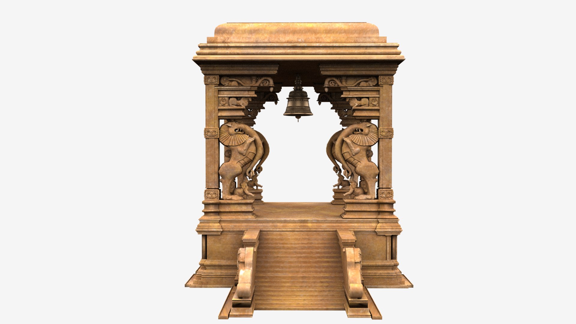 3D Hindu Temple Bell Model - TurboSquid 2178872
