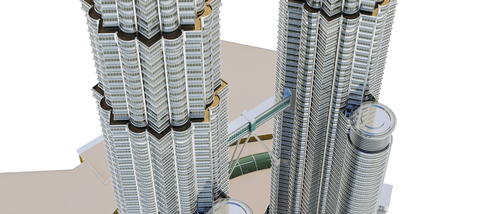 Petronas Twin Towers 3D Model - TurboSquid 2120460