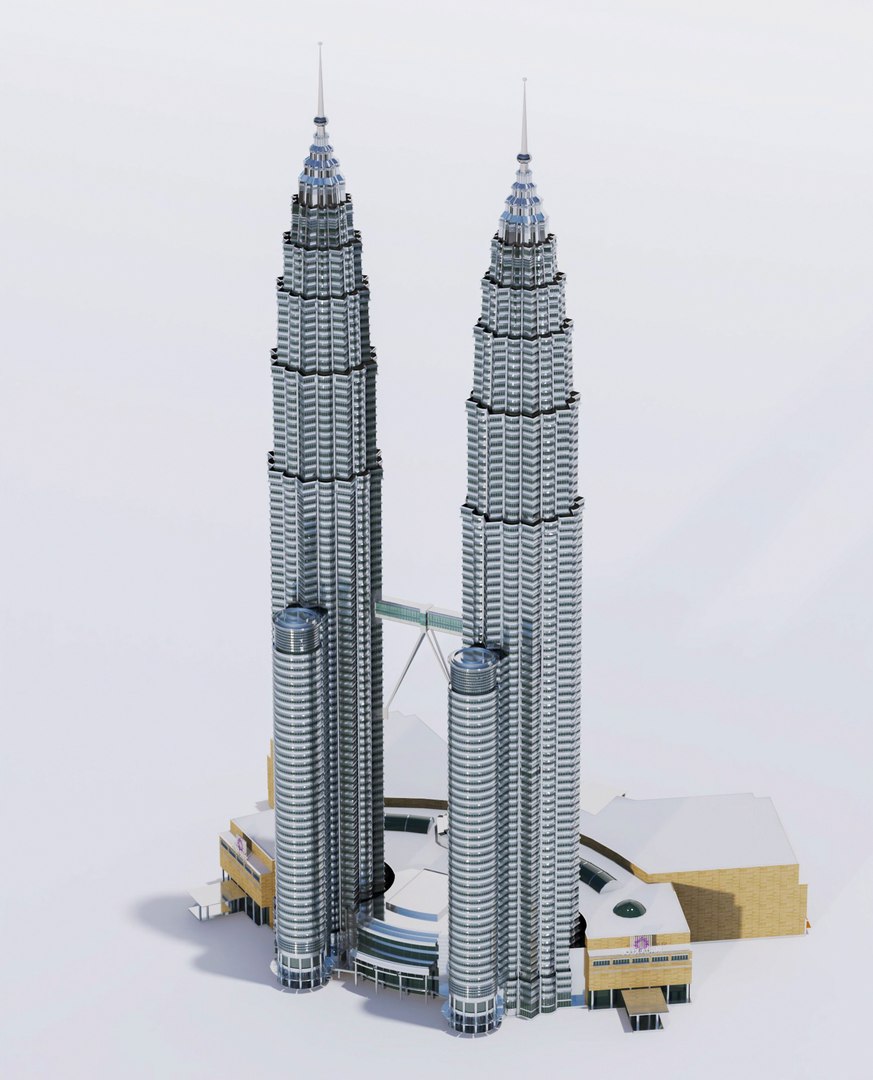 Petronas Twin Towers 3D Model - TurboSquid 2120460