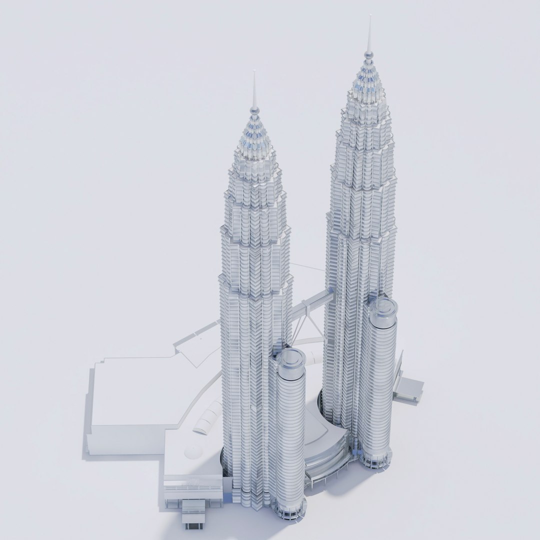 Petronas Twin Towers 3D Model - TurboSquid 2120460