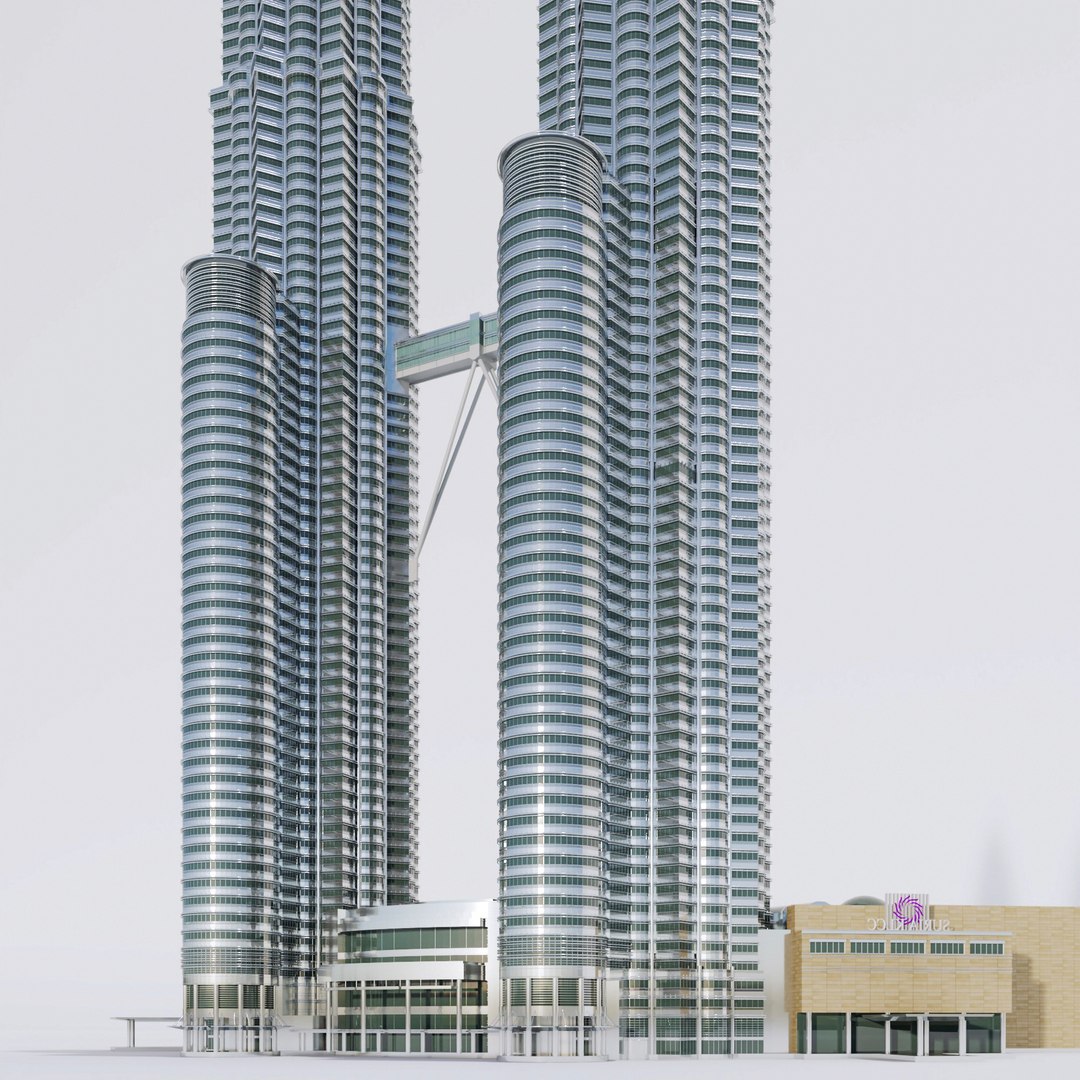 Petronas Twin Towers 3D Model - TurboSquid 2120460