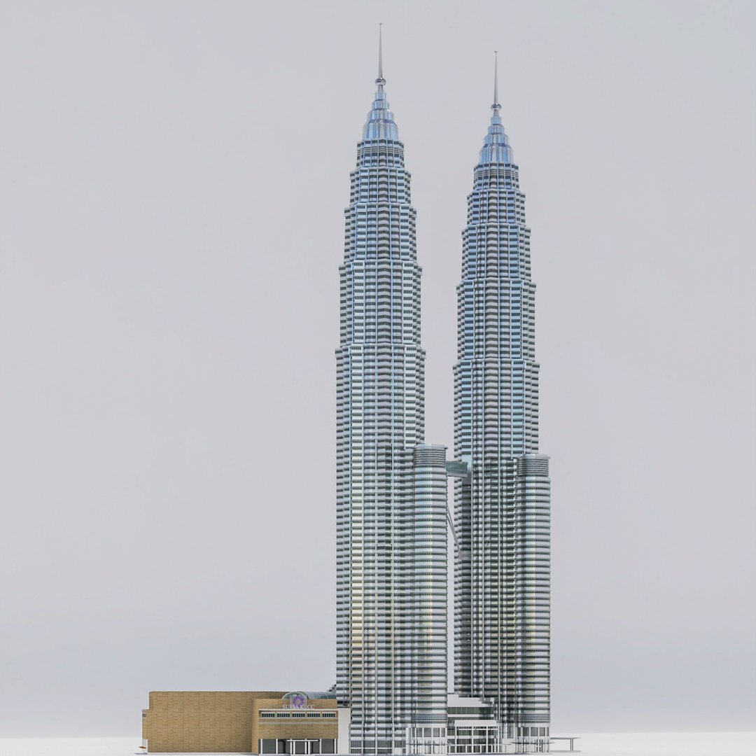 Petronas Twin Towers 3D Model - TurboSquid 2120460