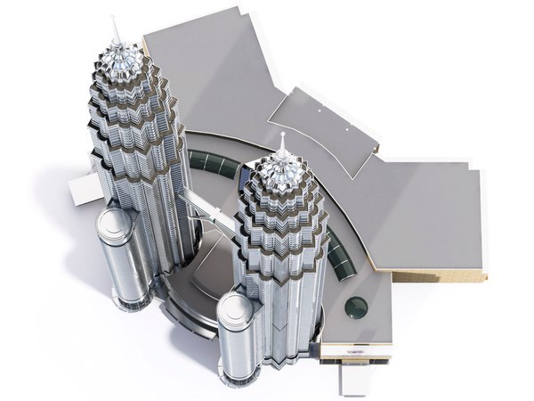 modelo 3d torres gemelas Petronas - TurboSquid 2120460