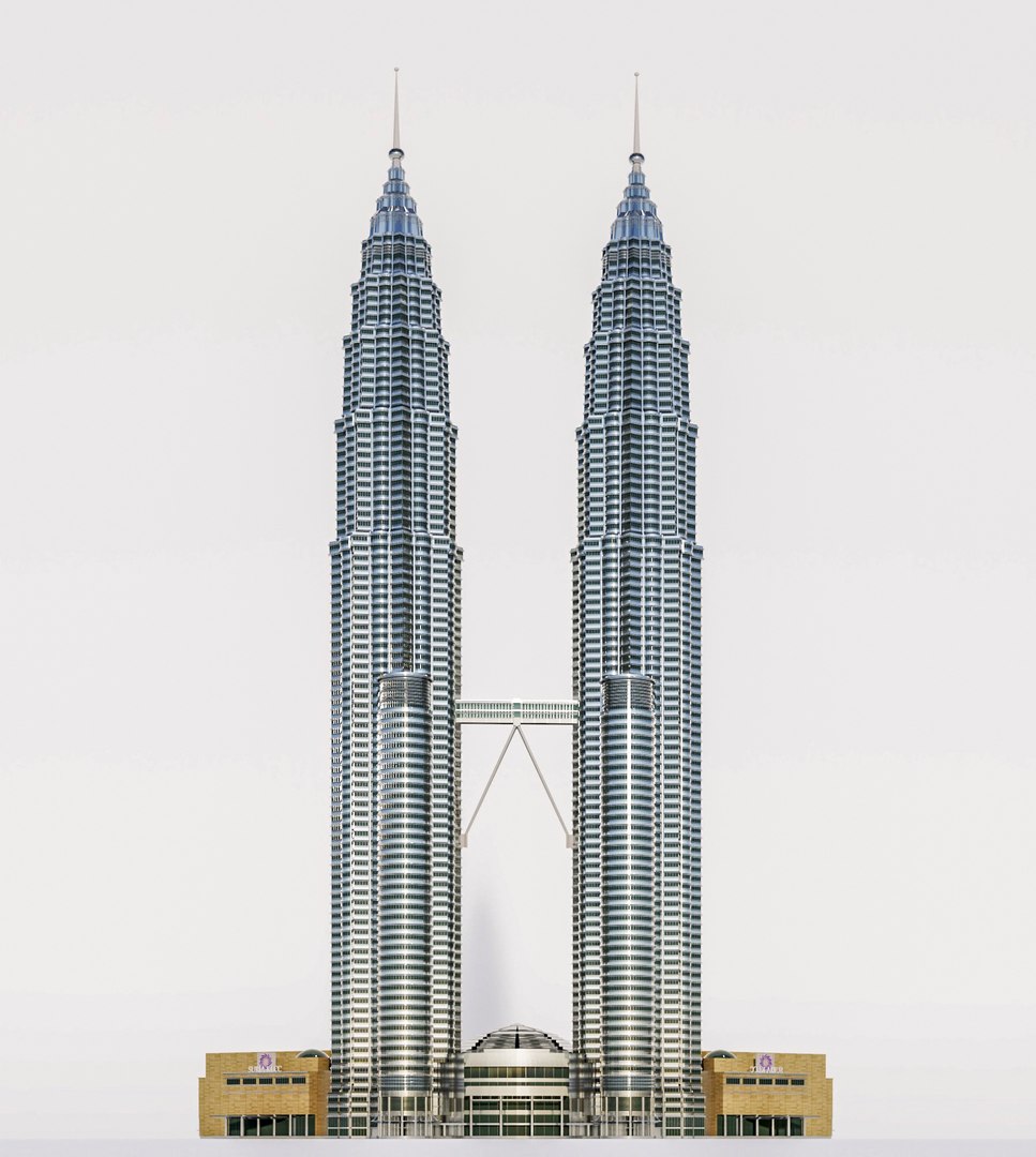 Petronas Twin Towers 3D Model - TurboSquid 2120460