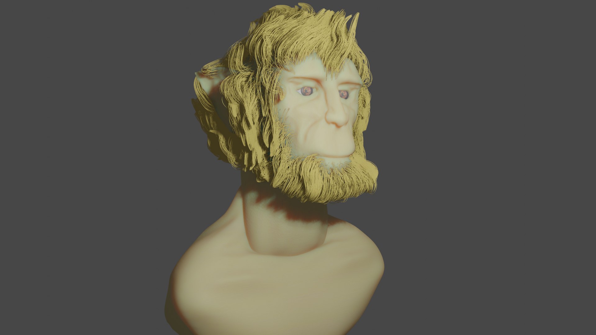 Blonde God 3D Model - TurboSquid 1810837