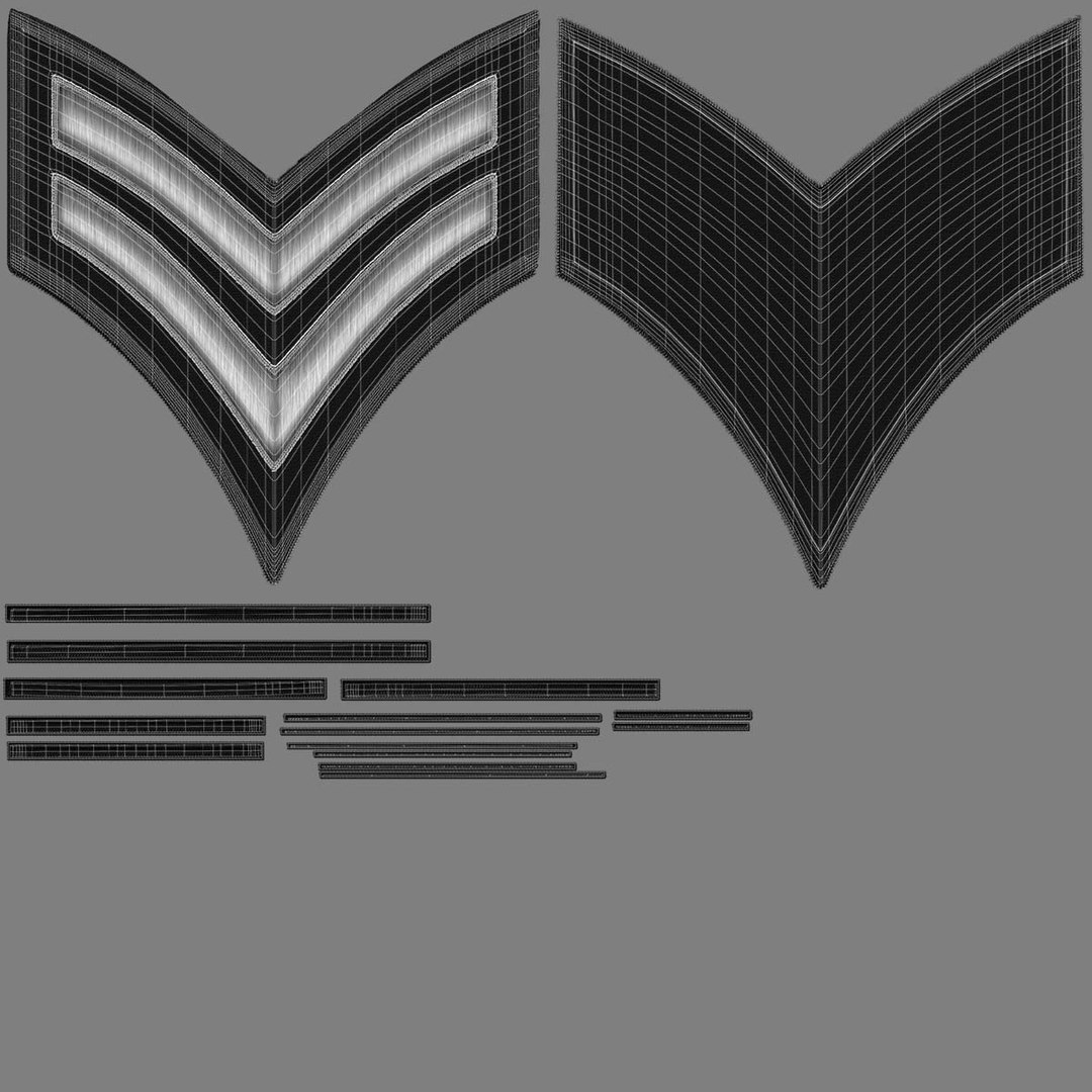 3D Model Embroidered Military Patch - TurboSquid 1357336