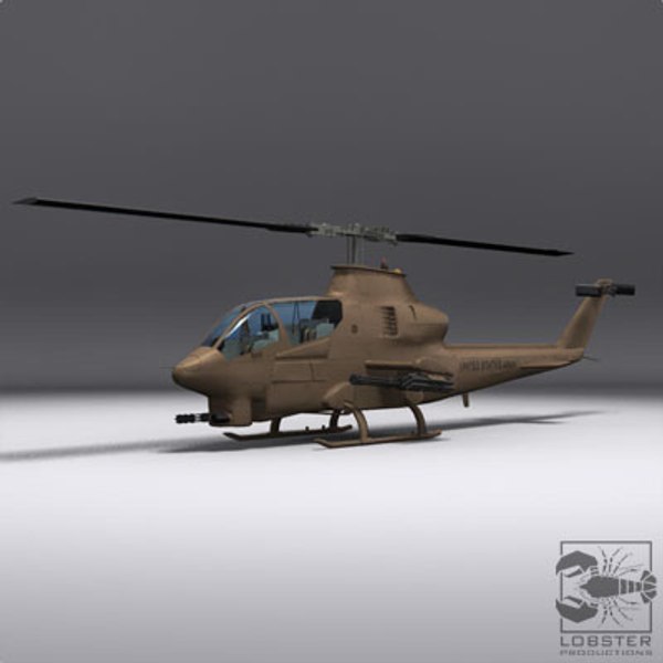 bell ah-12 cobra 3d model
