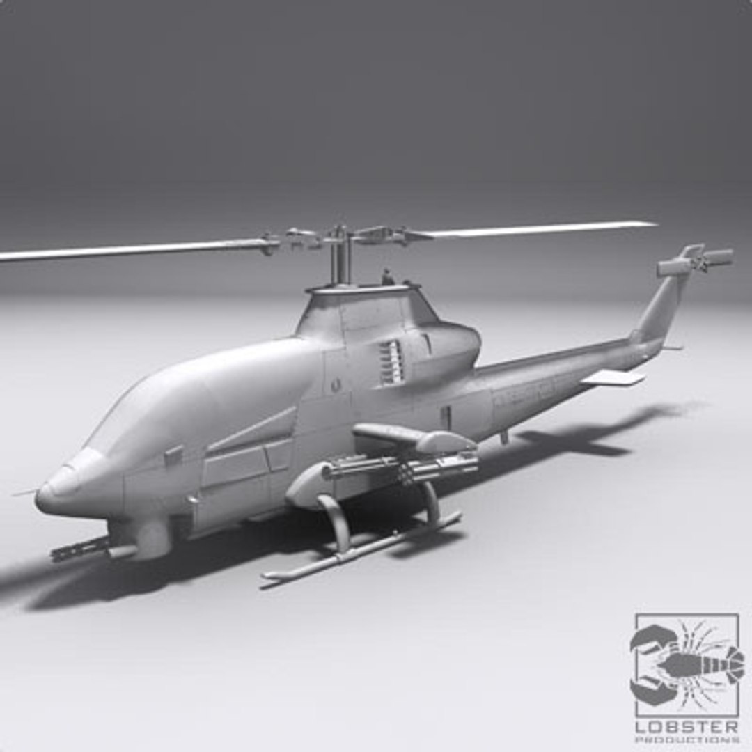 Bell Ah-12 Cobra 3d Model