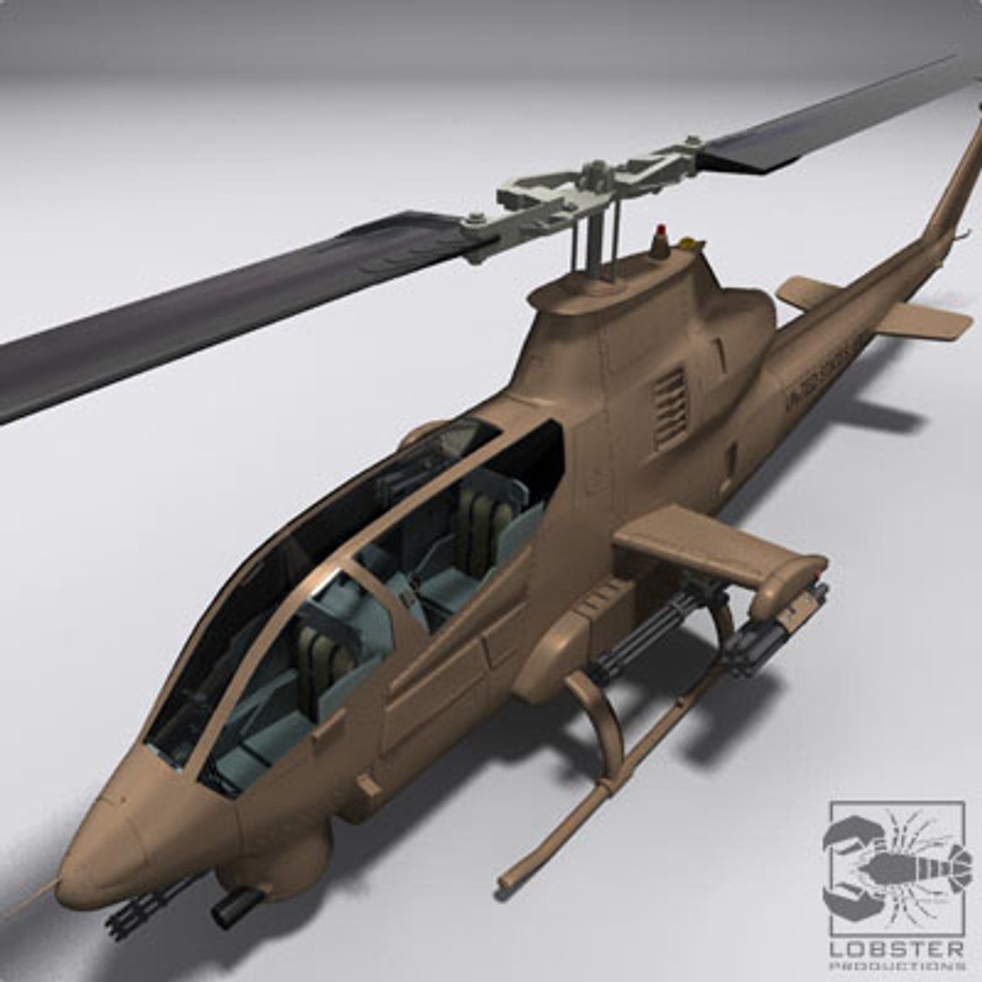 Bell Ah-12 Cobra 3d Model