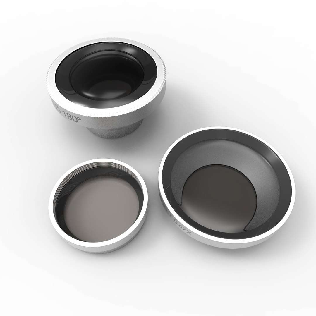 3d 3 Lens Smartphone Model