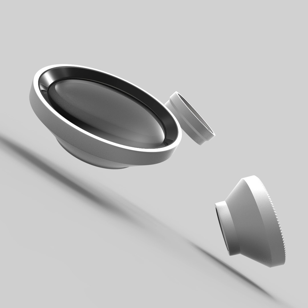 3d 3 Lens Smartphone Model