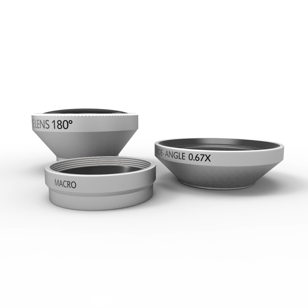 3d 3 Lens Smartphone Model