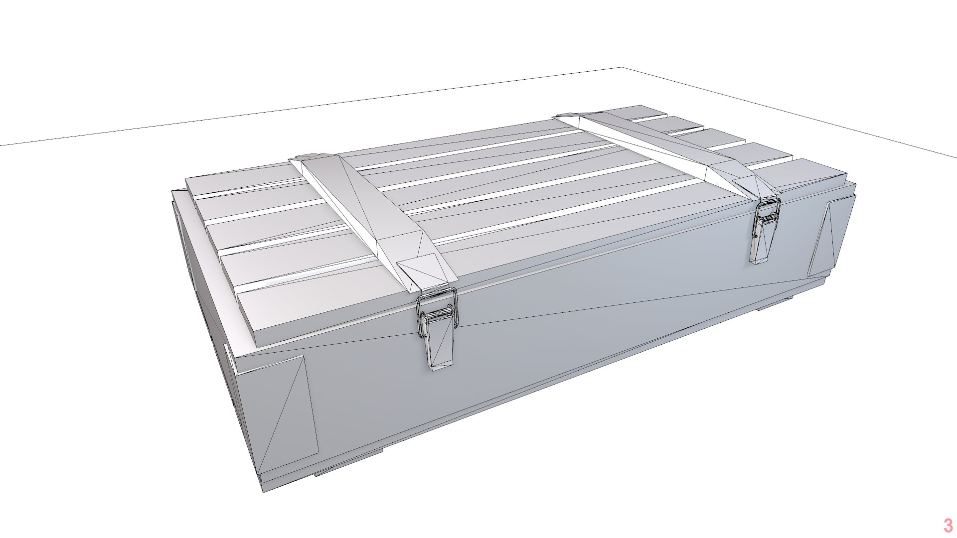Set Of 4 Millitary Ammo Boxes Yk1 3D Model - TurboSquid 1965136