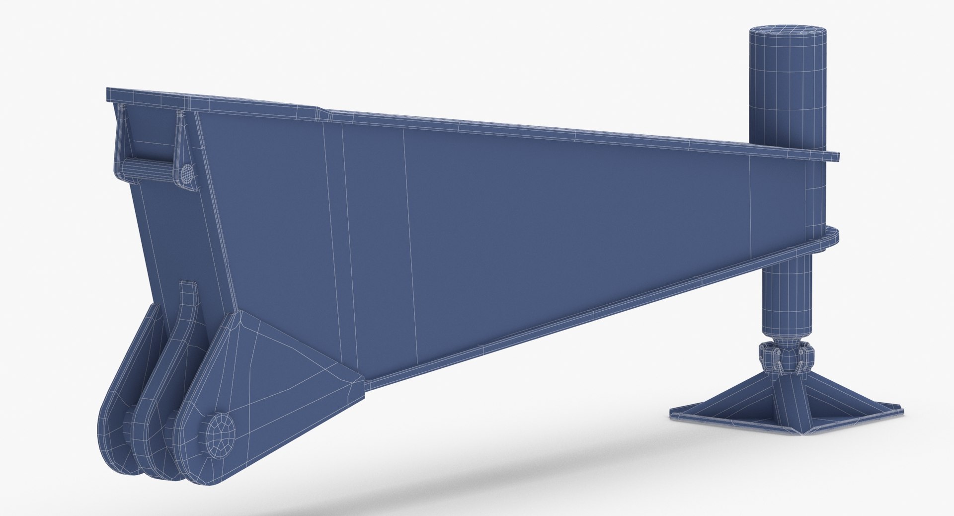 3D Crane Outrigger 04 Blue Model - TurboSquid 1692489
