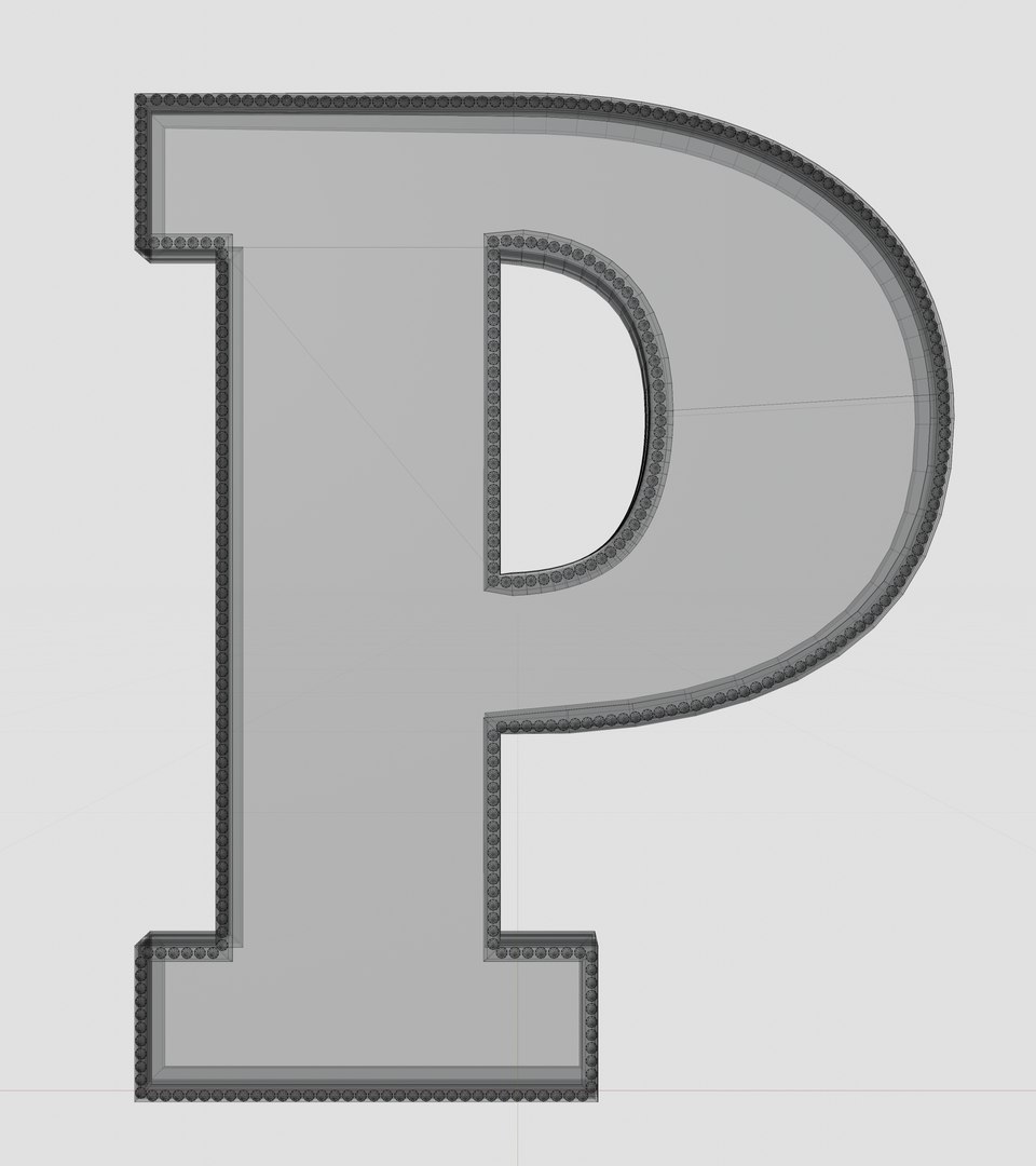 Solar Panel Letter - P 3D Model - TurboSquid 2242130