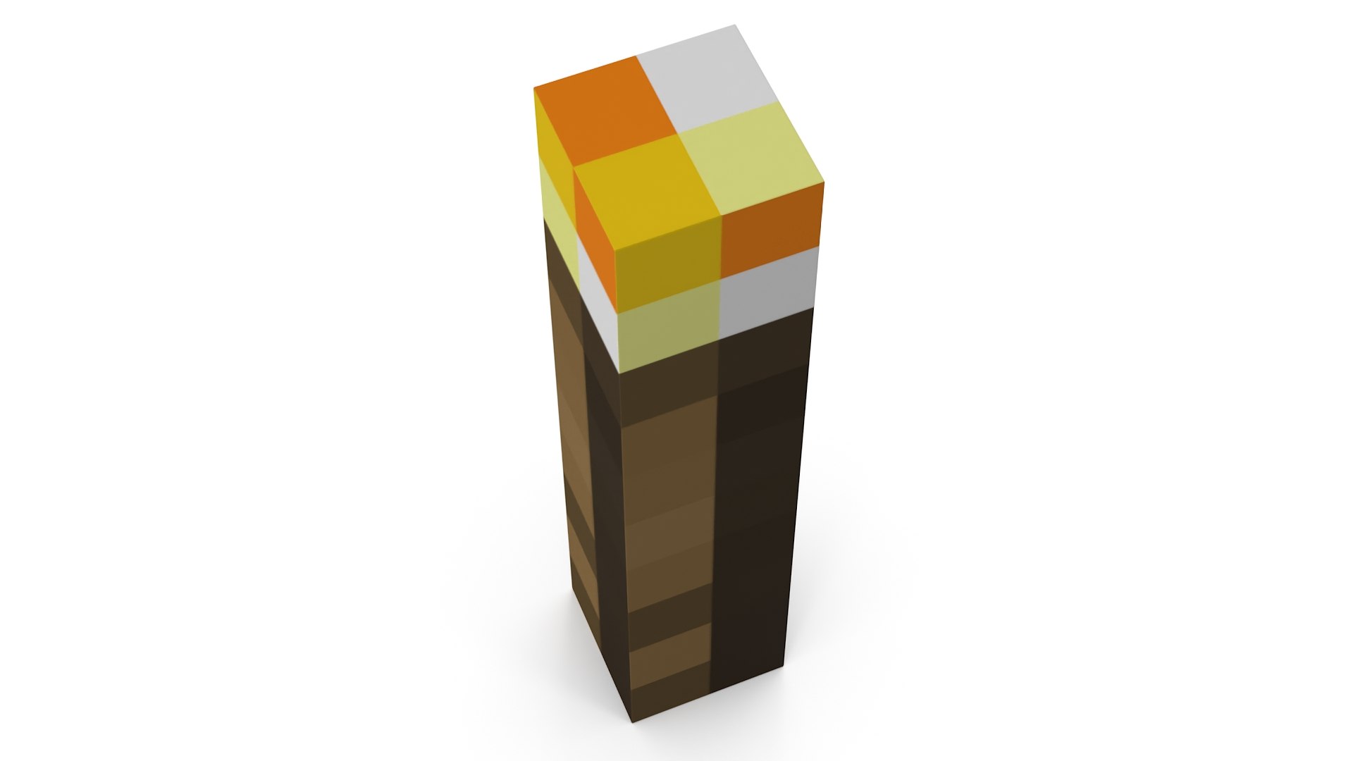 Minecraft Torch Light 3D Model - TurboSquid 2292340
