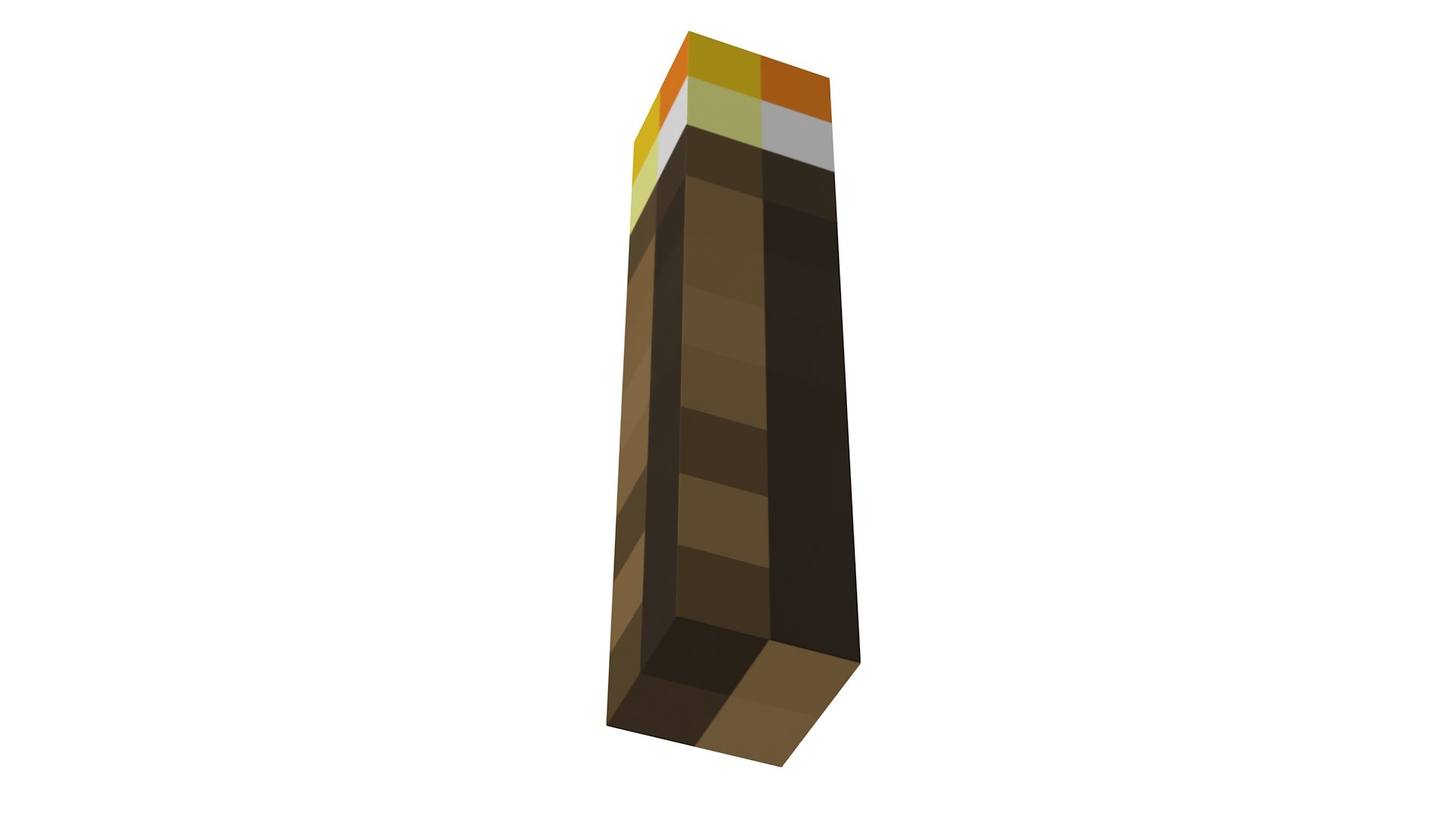 Minecraft Torch Light 3D Model - TurboSquid 2292340