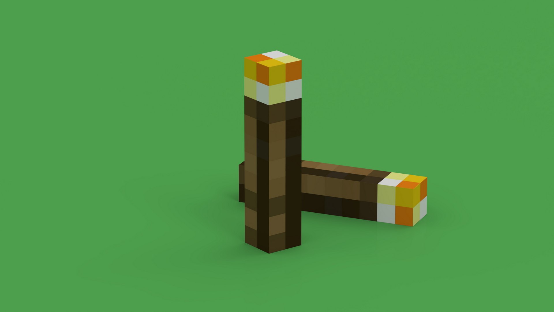 Minecraft Torch Light 3D Model - TurboSquid 2292340