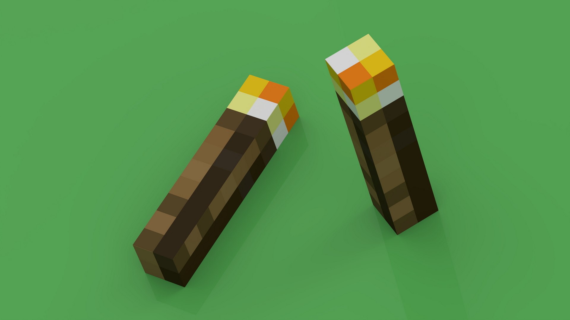 Minecraft Torch Light 3D Model - TurboSquid 2292340