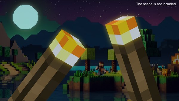 modelo 3d Linterna de Minecraft - TurboSquid 2292340